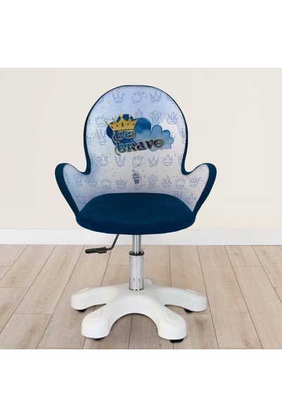 Popcorn Kids King Crown Kollu Çalışma Sandalyesi (8-14 Yaş)
