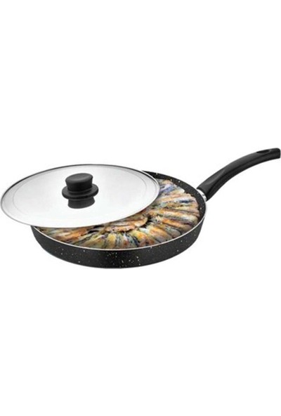 Şahane Granit Kapaklı Balık Tava 28 No