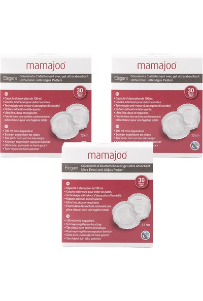 Mamajoo Ultra Emici Göğüs Pedi 13CM / 30'lu 3 Kutu