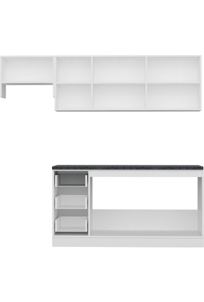 Holiday Home 220 cm Mutfak Dolabı - Beyaz