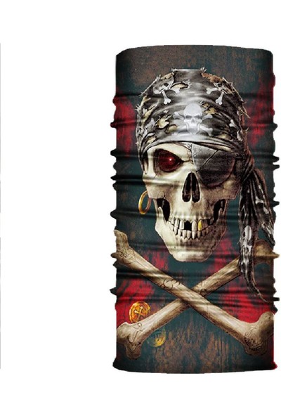 Knmaster Buff Captain Outdoor Bisiklet Çok Amaçlı Bandana Boyunluk Kafa Bandı