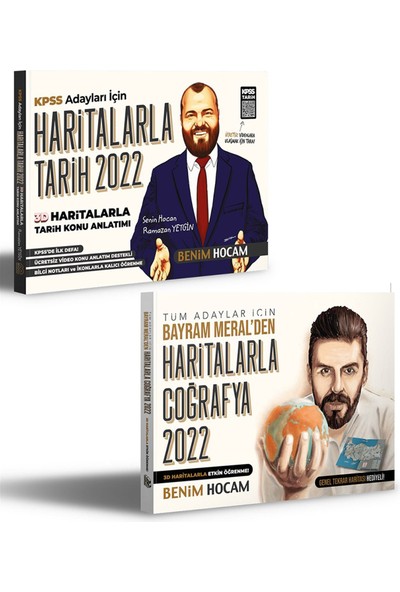 Benim Hocam Yayınları KPSS 2022 Haritalarla Tarih ve Haritalarla Coğrafya Seti Benim Hocam Yayınları KPSS 2022 Haritalarla Tarih ve Haritalarla Coğrafya Seti