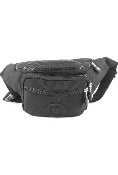 Seventeen Krinkıl 600 Bel ve Çapraz Kumaş Çanta Renk Siyah