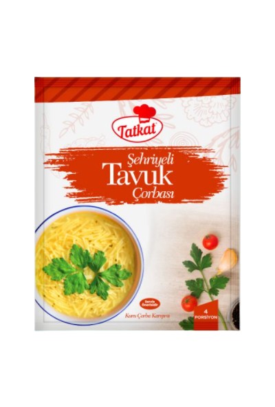 Tatkat Hazır Çorba Şehriyeli Tavuk 60 gr 12'li