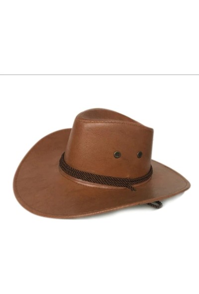 Charge Büyük Ağız Deri Kovboy Şapkası