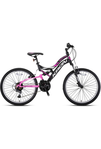 Kron Venüs 3.0 V Lady 26 Jant Profesyonel Dağ Bisikleti Mat Siyah-Çingene Pembesi-Beyaz 38 cm Kron Venüs 3.0 V Lady 26 Jant Profesyonel Dağ Bisikleti Mat Siyah-Çingene Pembesi-Beyaz 38 cm