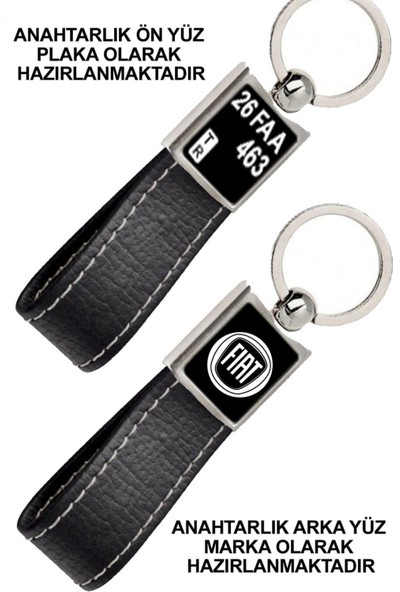 Promosyon Denizi Ön Yüz Fiat Logolu Arka Yüz Plakanıza Özel Siyah Anahtarlık Promosyon Denizi Ön Yüz Fiat Logolu Arka Yüz Plakanıza Özel Siyah Anahtarlık
