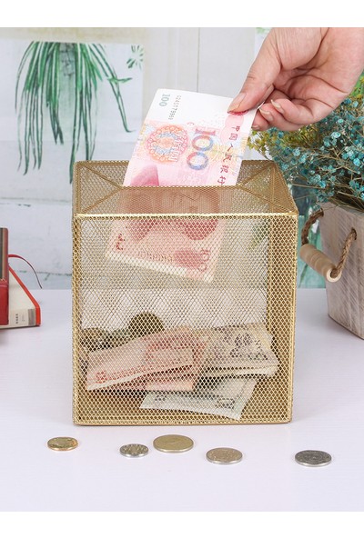 SLD Modern Görünümlü Kumbara - Altın (Yurt Dışından)