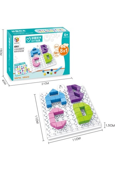 SLD Harfli Yapboz -Çok Renkli (Yurt Dışından)