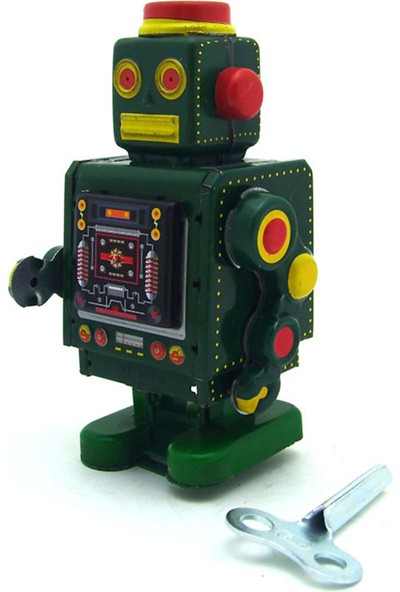 Vintage Children Toys Tin Robots Wind Up Toys Home Collection Retro Craft Squre Robot|wind Up Toys(Green) Vintage Children Toys Tin Robots Wind Up Toys Home Collection Retro Craft Squre Robot|wind Up Toys(Green)