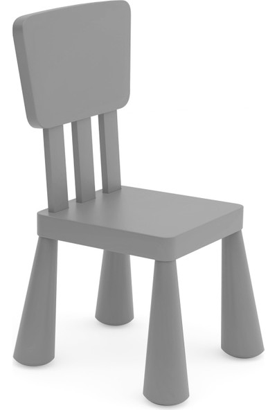 Zengi Plastik Gri Mammut Çocuk Sandalye