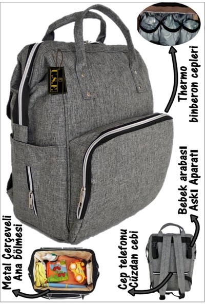 U.S.F Bebek Bakım Çantası Anne Bebek Bakım Sırt Çantası