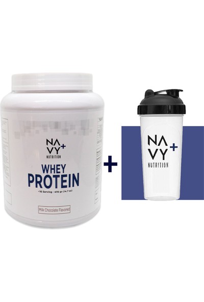 Navy Plus Nutrition Whey Protein Tozu 416 gr Sütlü Çikolata Aromalı + Shaker Hediye Navy Plus Nutrition Whey Protein Tozu 416 gr Sütlü Çikolata Aromalı + Shaker Hediye