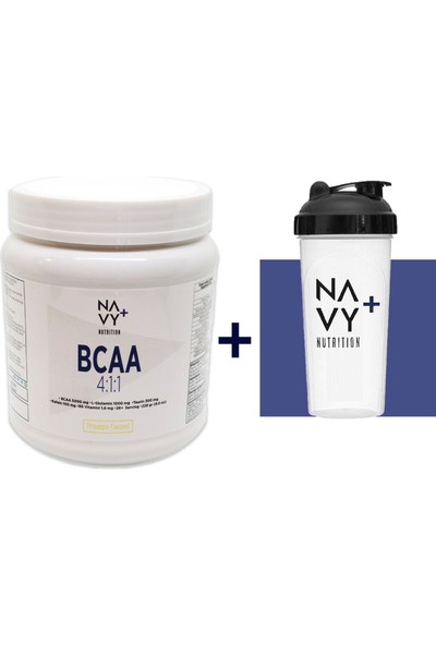 Navy Plus Nutrition Bcaa 4:1:1 228 gr Ananas Aromalı + Shaker Hediye Amino Asit Navy Plus Nutrition Bcaa 4:1:1 228 gr Ananas Aromalı + Shaker Hediye Amino Asit