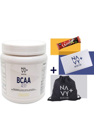 Navy Plus Nutrition Bcaa 4:1:1 228 gr Ananas Aromalı + Askılı Çanta + Antrenman Havlusu + Protein Bar Hediye Amino Asit Navy Plus Nutrition Bcaa 4:1:1 228 gr Ananas Aromalı + Askılı Çanta + Antrenman Havlusu + Protein Bar Hediye Amino Asit