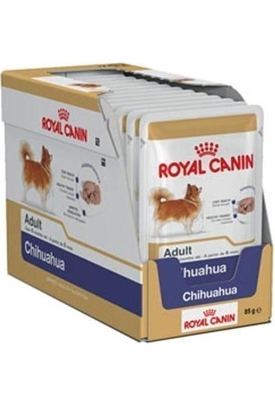 Royal Canin Chihuahua Adult Pouch Yetişkin Köpekler Için Konserve 85 GRX12 Adet Royal Canin Chihuahua Adult Pouch Yetişkin Köpekler Için Konserve 85 GRX12 Adet