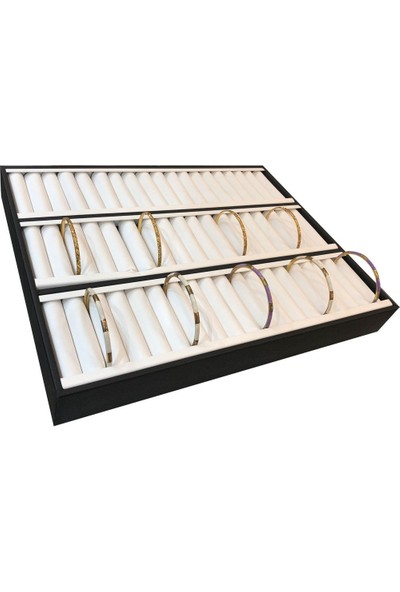 Standmarket Çelik Kelepçe ve Bilezik Tablası 52'li Siyah