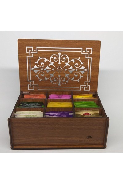 Ankaflex Ahşap Çay Kutusu (Ceviz) 9 Bölmeli Kapaklı Poşet Bitki Çayı Saklama Kabı Tea Box ( 45 Çay Dahil) Ankaflex Ahşap Çay Kutusu (Ceviz) 9 Bölmeli Kapaklı Poşet Bitki Çayı Saklama Kabı Tea Box ( 45 Çay Dahil)