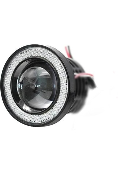 HRPAK 76MM Beyaz Mercekli Angel LED Halkalı Sis Far 4000 Lümen Su Geçirmez HRPAK 76MM Beyaz Mercekli Angel LED Halkalı Sis Far 4000 Lümen Su Geçirmez