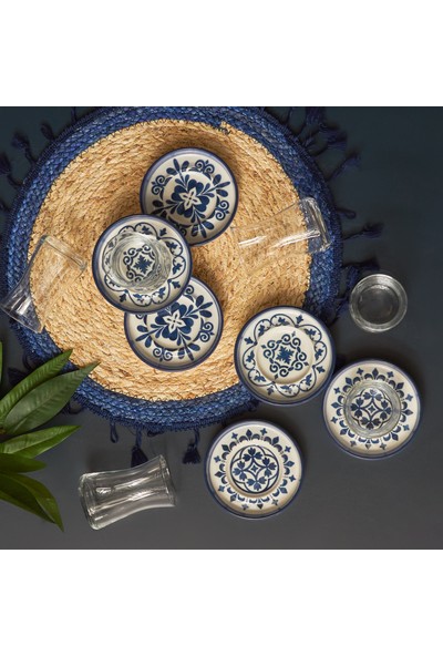 Karaca Zeher Mavi 12 Parça 6 Kişilik Çay Seti