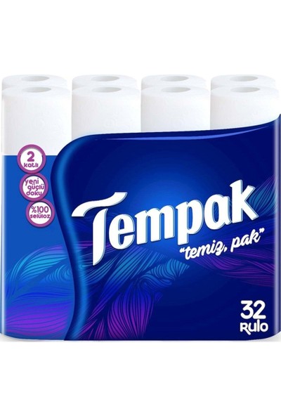Tempak Tuvalet Kağıdı Çift Katlı 32'li