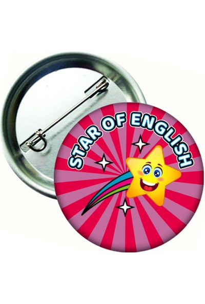 Hediye Panayırı 20 Adet - Hediye Panayırı Star Of Englısh Öğrenci Rozeti Hediye Panayırı 20 Adet - Hediye Panayırı Star Of Englısh Öğrenci Rozeti