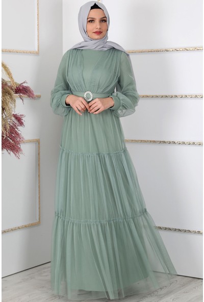 Tesettür Abiye Soft Abiye