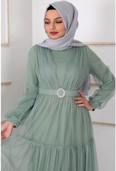 Tesettür Abiye Soft Abiye