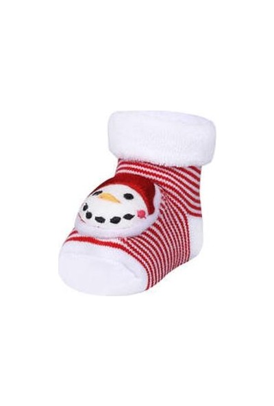 Bolero Oyuncaklı Bebek Çorabı Snowman Beyaz 1-2 Yaş Bolero Oyuncaklı Bebek Çorabı Snowman Beyaz 1-2 Yaş