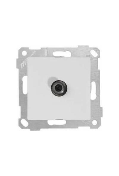 Mutlusan F Kollektör Lü Tv Prizi Rita Natural - Beyaz 2200 172 01 01 (Çerçeveli Mutlusan F Kollektör Lü Tv Prizi Rita Natural - Beyaz 2200 172 01 01 (Çerçeveli