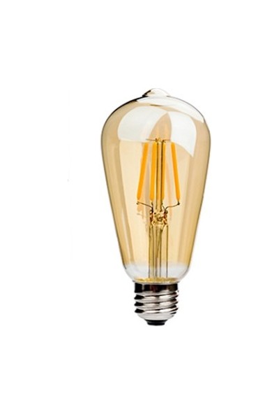 Cata LED Ampul 6W Rustik Amber Renk Cata LED Ampul 6W Rustik Amber Renk