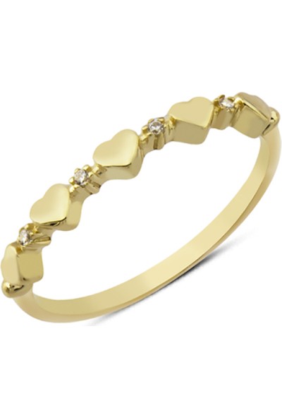 Harem Altın 14 Ayar Altın Mini Kalpli Yüzük YZK257 Harem Altın 14 Ayar Altın Mini Kalpli Yüzük YZK257