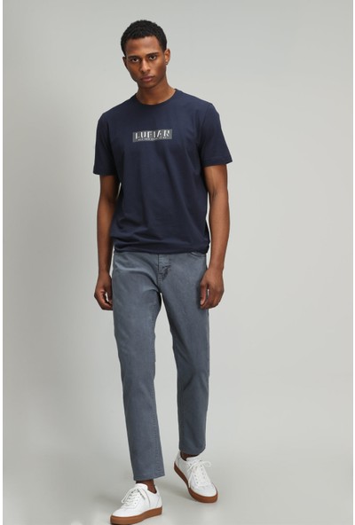 Lufian Helt Spor 5 Cep Erkek Pantolon Slim Fit Gri