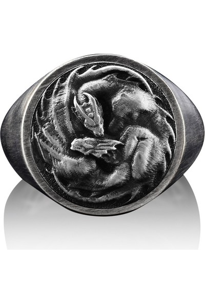 Bysilverstone Ejderha Erkek&kadın Gümüş Yüzük 0701119