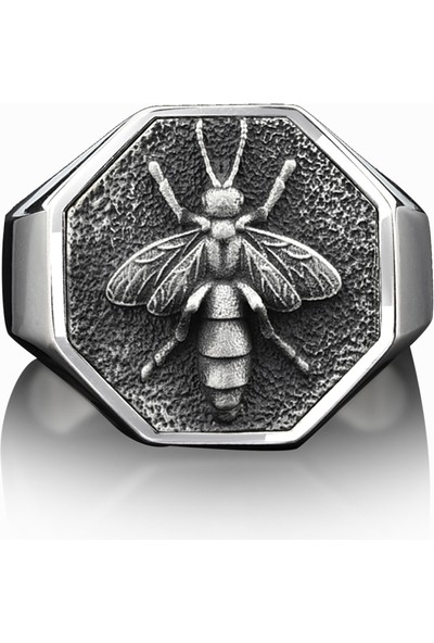Bysilverstone Yabani Arı Parlak Cilalı Gümüş Yüzük Bysilverstone Yabani Arı Parlak Cilalı Gümüş Yüzük