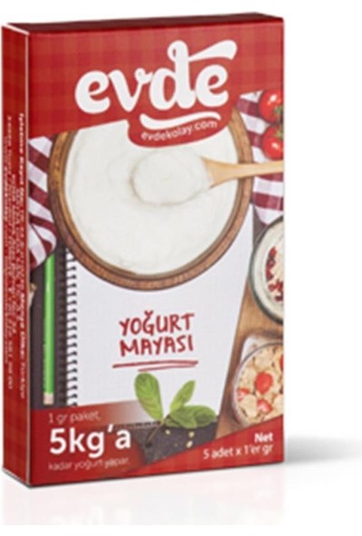 Gurmepark Evde Yoğurt Mayası Paket 5x 1 gr