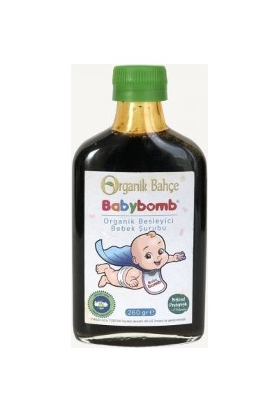 Organik Bahçe Babybomb Organik Besleyici Bebek Şurubu 260GR