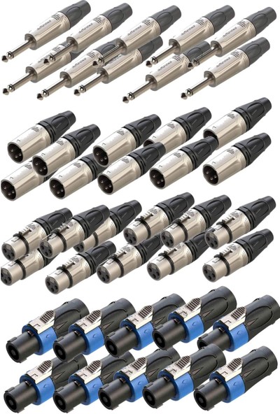 Lastvoice Connection Paket-5 Jak Xlr Speakon Konnektör Paketi Lastvoice Connection Paket-5 Jak Xlr Speakon Konnektör Paketi