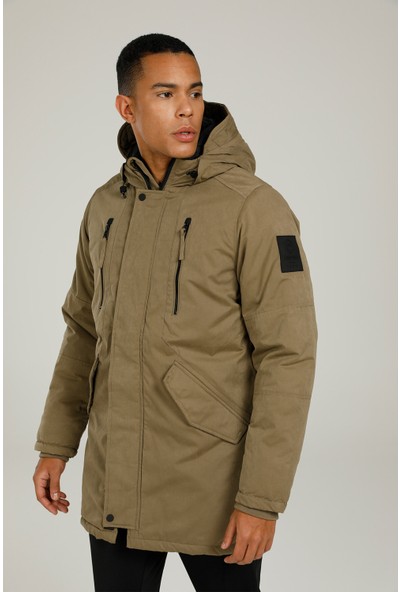 Lumberjack Sn5 Ronan Coat 1pr Bej Erkek Uzun Kaban