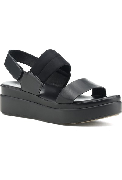 Nine West Dreda 2fx Siyah Kadın Kalın Taban Sandalet