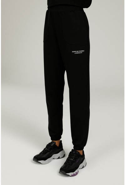 Lumberjack CT1167 Anna Jogger 2fx Siyah Kadın Eşofman