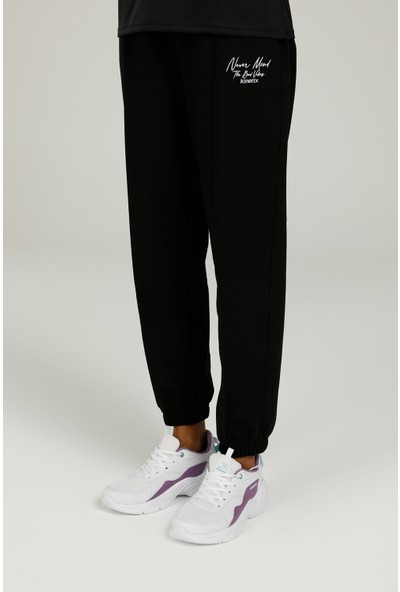 Kinetix SN827 Lısa Stıtch Detaıle Siyah Kadın Eşofman