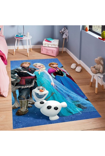 Branqusi Çocuk Odası Oyun Halısı Kaymaz Tabanlı Halı Kız Erkek Çocuk ve Bebek Odası Halıları Elsa Karlar Ülkesi-5 Desenli Halı 80 x 120 cm Branqusi Çocuk Odası Oyun Halısı Kaymaz Tabanlı Halı Kız Erkek Çocuk ve Bebek Odası Halıları Elsa Karlar Ülkesi-5 Desenli Halı 80 x 120 cm