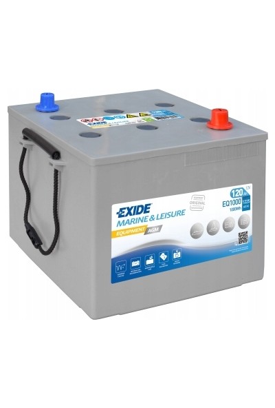 Akü Exıde EQ1000 12V 120 Ah 1100A Equıpment Agm Flat/screw Grey Nato D07 286×269×230 Tank Akü Exıde EQ1000 12V 120 Ah 1100A Equıpment Agm Flat/screw Grey Nato D07 286×269×230 Tank