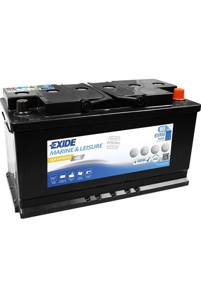 Akü Exıde ES900 12V 80 Ah Equıpment Gel Automotıve Dın Black L05 353×175×190 Jel Akü Exıde ES900 12V 80 Ah Equıpment Gel Automotıve Dın Black L05 353×175×190 Jel