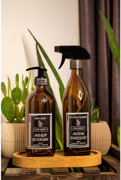 Sezy 2'li Püskürtmeli Uzun Şişe Mutfak Temizleyici ve Bulaşık Deterjanı Sabunluk Sezy 2'li Püskürtmeli Uzun Şişe Mutfak Temizleyici ve Bulaşık Deterjanı Sabunluk