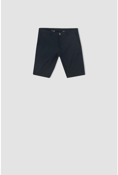 DeFacto Regular Fit Basic Chino Pamuklu Bermuda Şort X7252AZ22SM DeFacto Regular Fit Basic Chino Pamuklu Bermuda Şort X7252AZ22SM