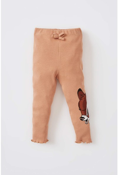 DeFacto Kız Bebek Bambi Lisanslı Fitilli Kaşkorse Tayt X1172A222SP
