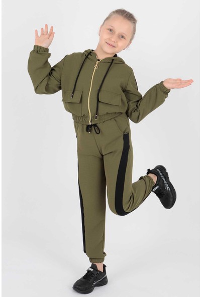 Ahenk Kids AK2106 Kız Çocuk Yanı Şeritli Takım Ahenk Kids AK2106 Kız Çocuk Yanı Şeritli Takım