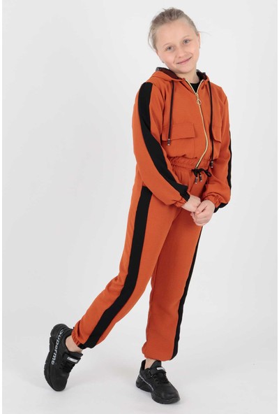 Ahenk Kids AK2106 Kız Çocuk Yanı Şeritli Takım Ahenk Kids AK2106 Kız Çocuk Yanı Şeritli Takım
